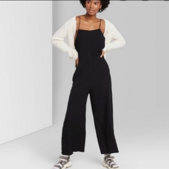 wild fable | Pants & Jumpsuits | Wild Fable Black Wide Leg Sleeveless ...
